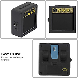 Happyyami Mini Guitar Amplifier Portable Compact Guitar Speaker Mini Loudspeaker for Acoustic and Electric Guitar