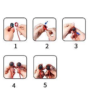 Aoyygg Strap Anti-Lost Wire Cable Suitable for Sony WF-1000XM4 Bluetooth Headset Neck Rope Silicone Anti-Lost Lanyard Non-Slip Straps (Black)