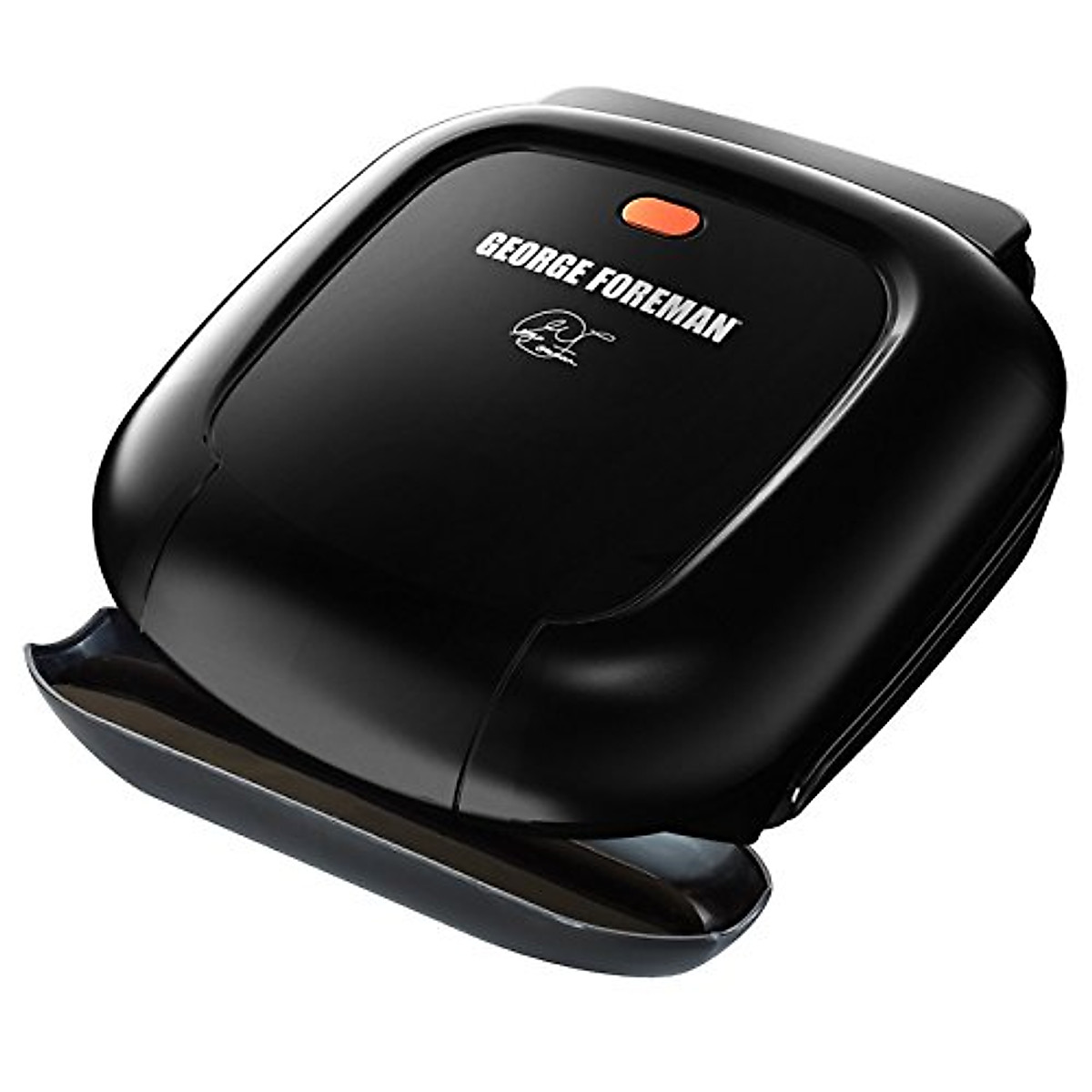 George Foreman GR0040B 2-Serving Classic Plate Grill, Black