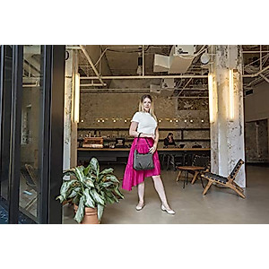 Travelon Hobo Crossbody Bag, Black, One Size