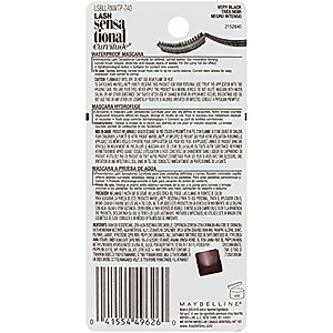 Maybelline New York Lash Sensational Curvitude Waterproof Mascara, Very Black, 0.32 Fluid Ounce