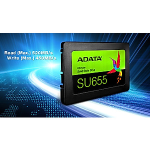 ADATA SU655 120GB 3D-NAND SATA 2.5 Inch Internal SSD with 2.5/3.5 inch SSD Bracket Bundle (ASU655SS-120GT-C-TRAY)