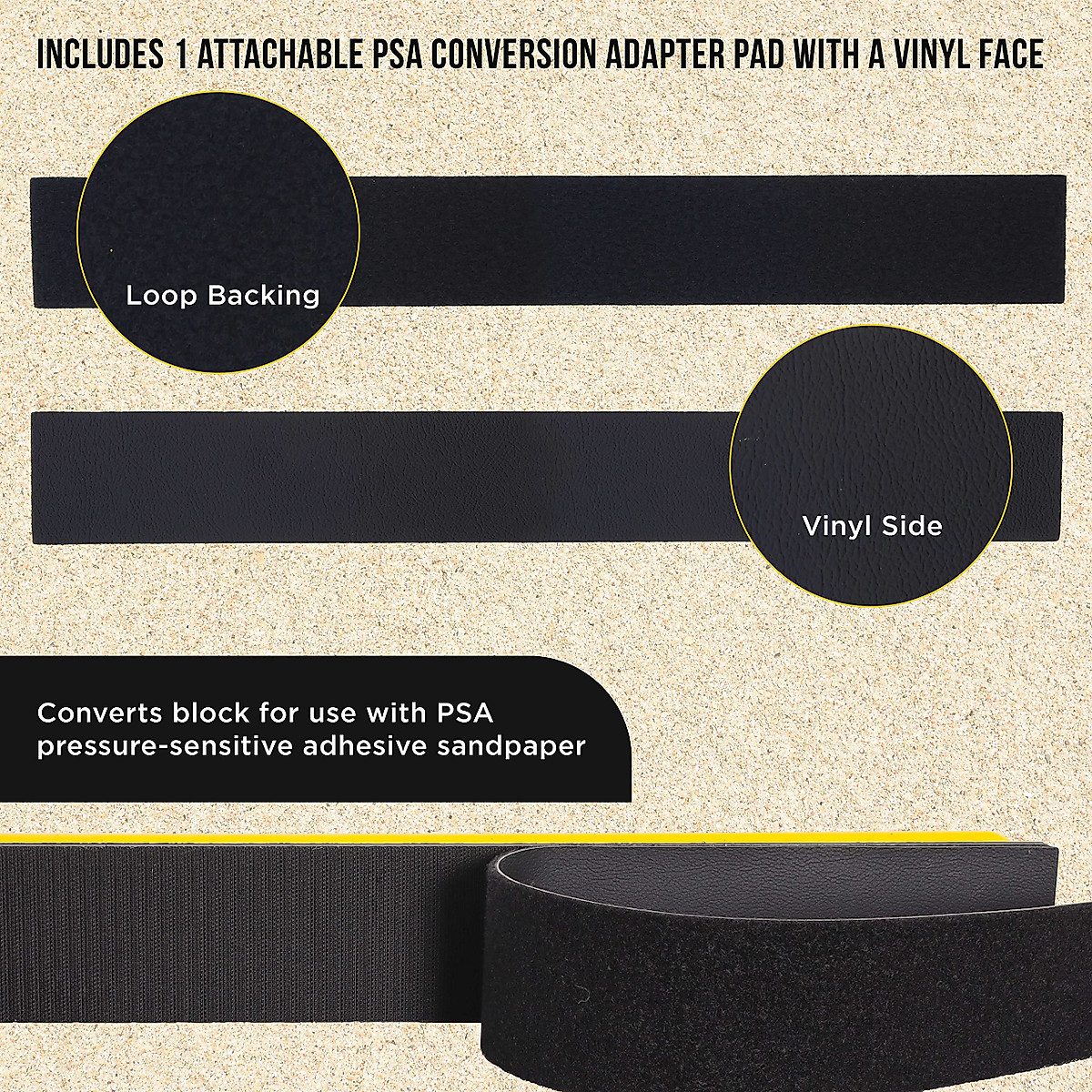 Dura-Gold Pro Series 24" K-Block Sander Firm & Flex XL Longboard Hand Sanding Block Pad with Hook & Loop Backing and PSA Sandpaper Conversion Adapter Pad, Automotive Marine Paint Prep Sand Woodworking