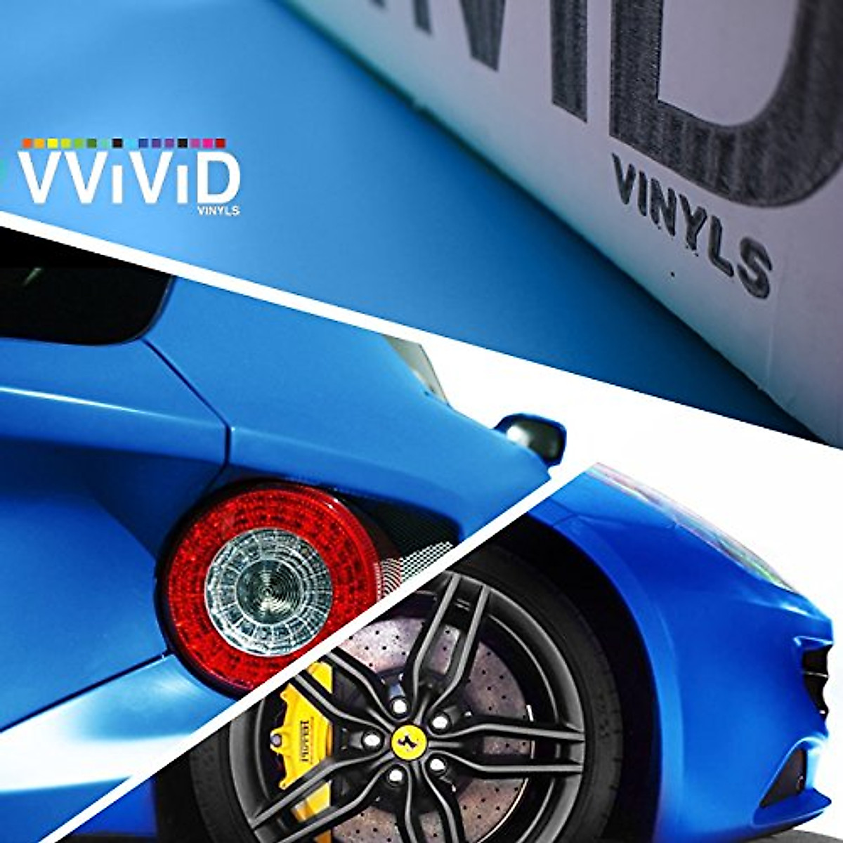 Matte Pearl Blue Car Wrap Vinyl Roll with Bubble and Air Free Channel Tech DIY (50ft x 5ft)