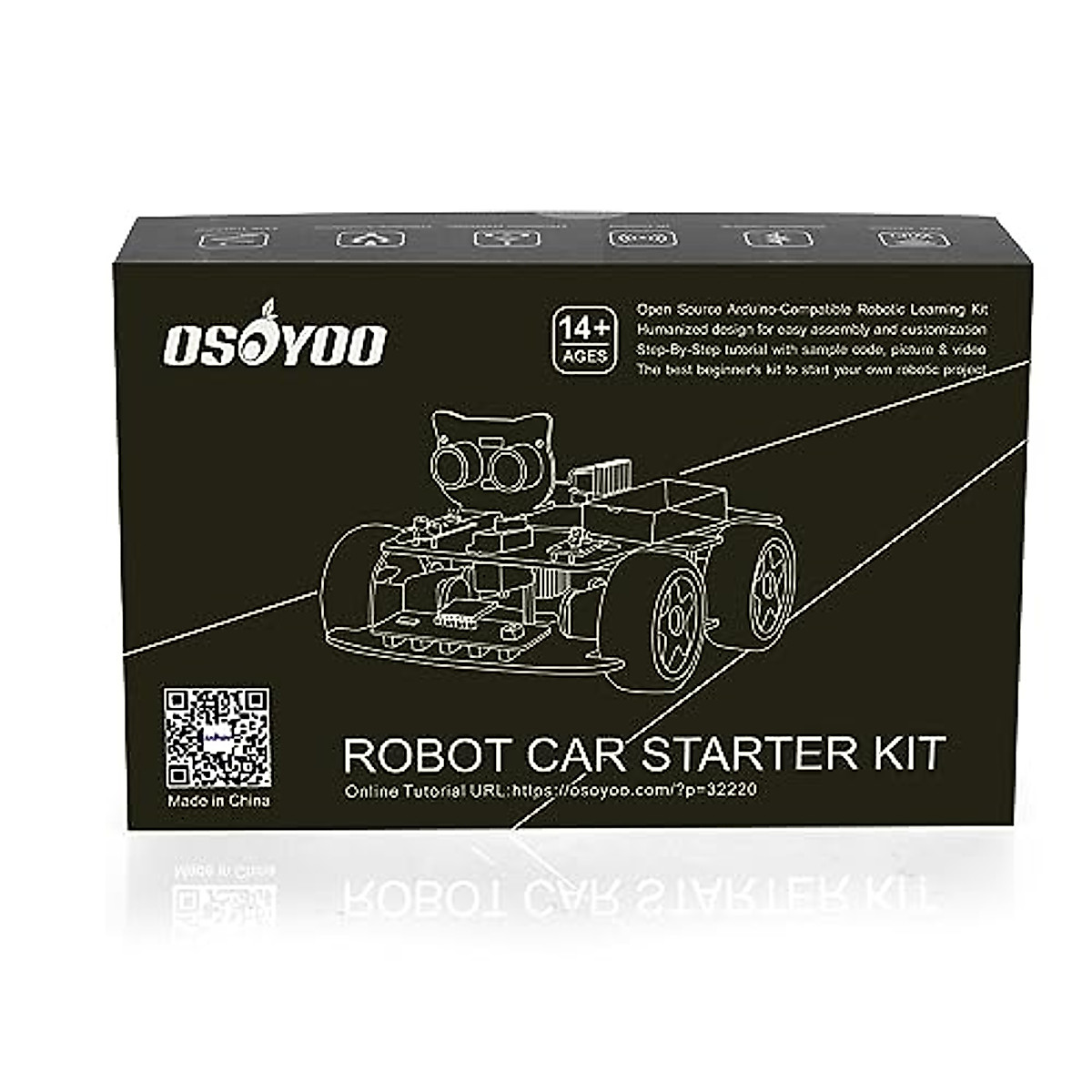 OSOYOO Robot Car Starter Kit for R3 | STEM Remote Controlled Educational Motorized Robotics for Building Programming Learning How to Code | IOT Mechanical DIY Coding for Teens Adults