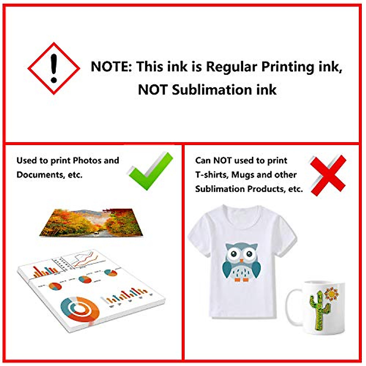 CoYlBod Dye Refill Ink Bottle Compatible T502 T512 T522 USE with ET-2720 ET-2800 ET-2803 ET-2850 ET-3850 ET-4700 ET-4750 ET-4760 ET-15000 Printer Black, Cyan, Magenta, Yellow (NOT Sublimation Ink)