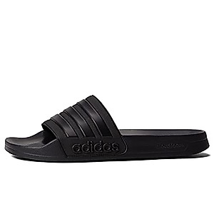 adidas Unisex Shower Slide Sandal, Core Black/Core Black/Core Black, 9 US Men