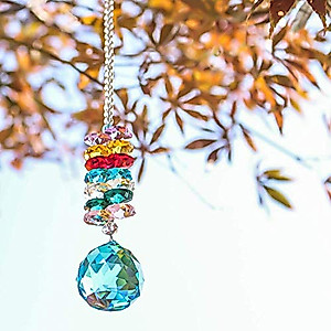 H&D 30mm Crystal Ball Prism Rainbow Collection Hanging Suncatcher for Chandelier Parts Wedding Favors