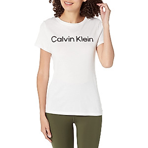 Calvin Klein Performance Women's Short Sleeve T-Shirt, White, Large