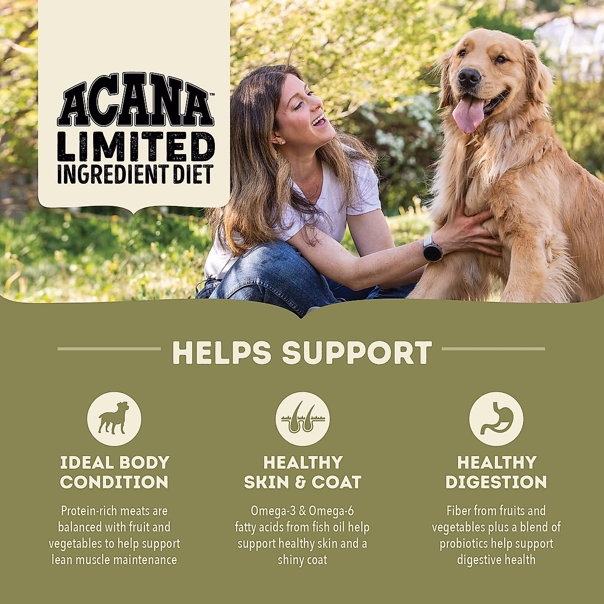 ACANA Singles Limited Ingredient Dry Dog Food, Grain Free, High Protein, Pork & Squash Recipe, 4.5 lb