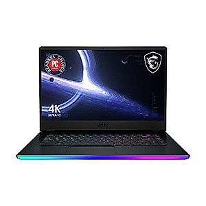 MSI GE66 Raider 15.6" UHD 4K Anti-Glare Thin Bezel Display, Intel Core i9-11980HK, NVIDIA GeForce RTX3080, 32GB, 2TB NVMe SSD, Win10, Titanium Blue (11UH-227)