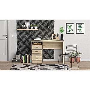 Tvilum Warner Desk with 4 Drawers, Oak Structure