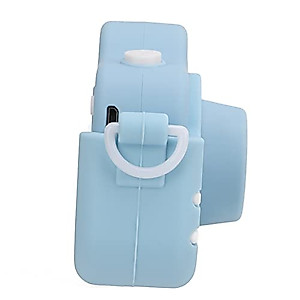 Shanrya Kids Photo Video Camera, Kids Digital Camera Multifunctional Rechargeable Cute for Gifts(Single Shot Blue)
