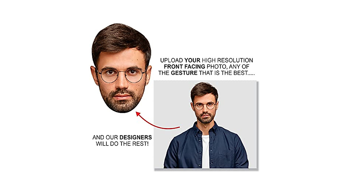 Custom Big Head Face Cutouts for Weddings & Parties | Voila Print
