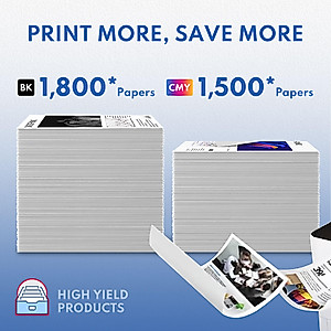 (New Chip) 130A Black Cyan Magenta Yellow Toner Cartridges 5-Pack | Replacement for HP 130A for Pro 100 color MFP M175, Pro CP1025, TopShot Pro M275 MFP Series Printer | CF350A, CF351A, CF352A, CF353A