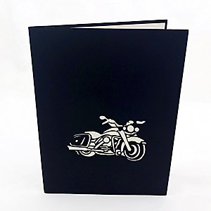 Liif Motorcycle Mania Father's Day Pop Up Card For All Occasions, Birthday, Father's Day Card, Happy Birthday Card For Dad, Boyfriend, Men, Congratulations Card, Retirement Card, Unique Gifts