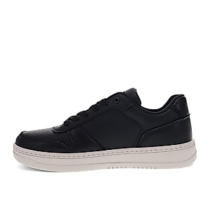 Levi's Womens Drive Lo Synthetic Leather Casual Lace Up Sneaker Shoe, Black, 8 M