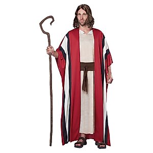 California Costumes Men's Shepherd Moses Adult Costume, Red/Tan, Small/Medium