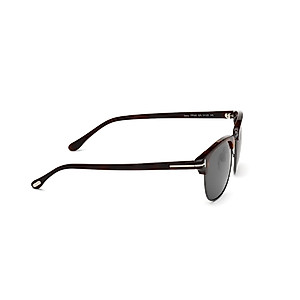 Sunglasses Tom Ford FT 0248 Henry 52A Gunmetal, Dark Havana/Smoke Lenses