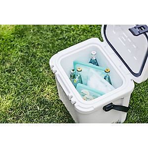 Stasher Silicone Reusable Storage Bag, 1/2 Gallon (Clear) & Silicone Reusable Storage Bag, Stand-Up Mini (Clear)