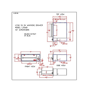 Lynx L30WD-1 Outdoor Warming Drawer, 30-Inch
