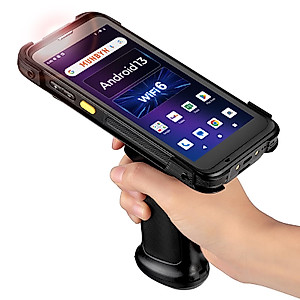 MUNBYN 2024 New Barcode Scanner Tablet, Android 12 8GB+128GB Barcode Tablet, 8" Equip with Zebra SE4710 Scanner, and Android 13 Barcode Scanner with Pistol Grip, Wi-Fi 6
