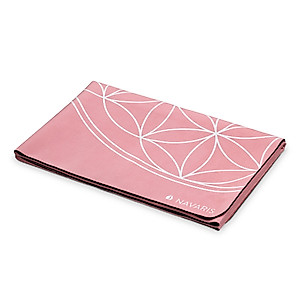Navaris Foldable Yoga Mat for Travel - 1/16" (1.5mm) Thick Exercise Mat for Pilates, Workout, Gym, Fitness - Non-Slip Folding Portable Mat
