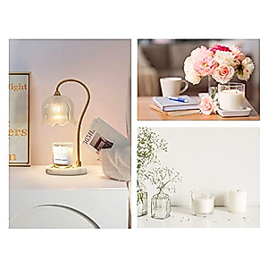 CONNOO 15 Pack 7 OZ Clear Candle Jars with Bamboo Lids for Making Candles, Thick Glass Candle Jars Empty Jars in Bulk with lids - Dishwasher Safe