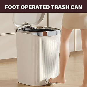 Pedal Trash Bin Step Trash Can with Good Seal Designed for Easy Disposal in Kitchens Or Office Garbage Container