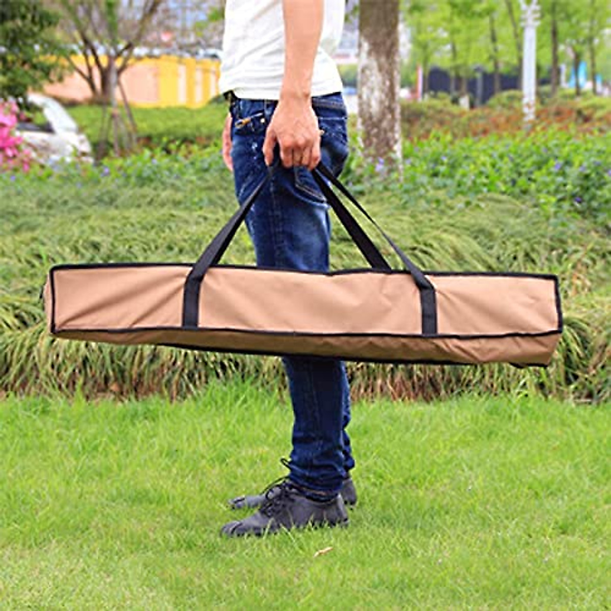 LIRUXUN Outdoor Folding Table and Chair Camping Aluminum Picnic Table Waterproof and Durable Folding Table Desk