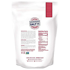Sherpa Pink Himalayan Salt - 2 lb. Bag Coarse Grain - for Grinders and Salt Mills