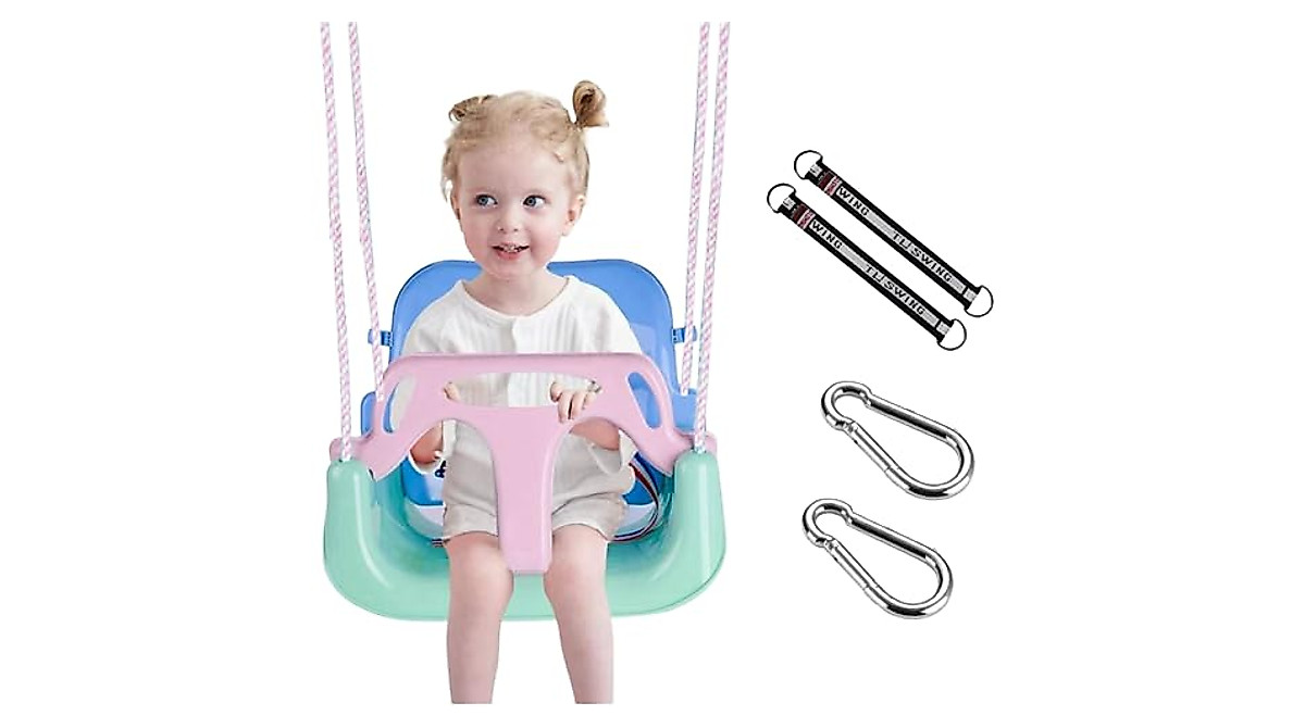 3 in 1 Kids Swing Seat, Infant Toddler Kids Secure Swing Seat ...