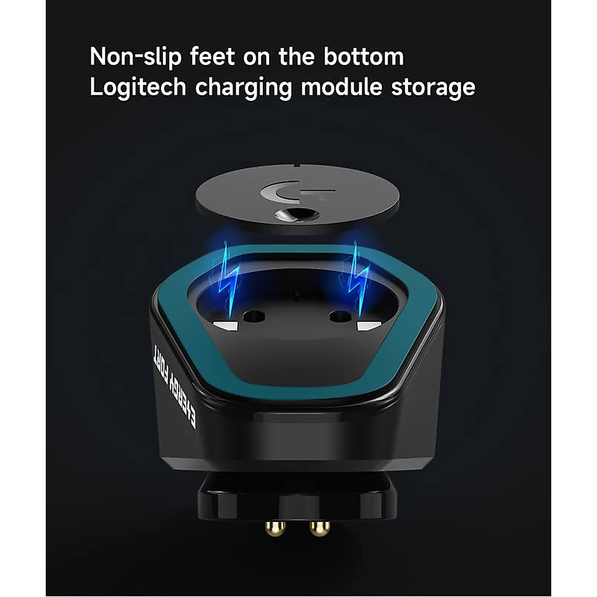 BRIMFORD Charging Dock for Logitech Computer Mouse G Pro X Superlight, G502/G502X/G502X Plus Lightspeed,G703,G903, RGB Mice Wireless System, 2 USB Slots