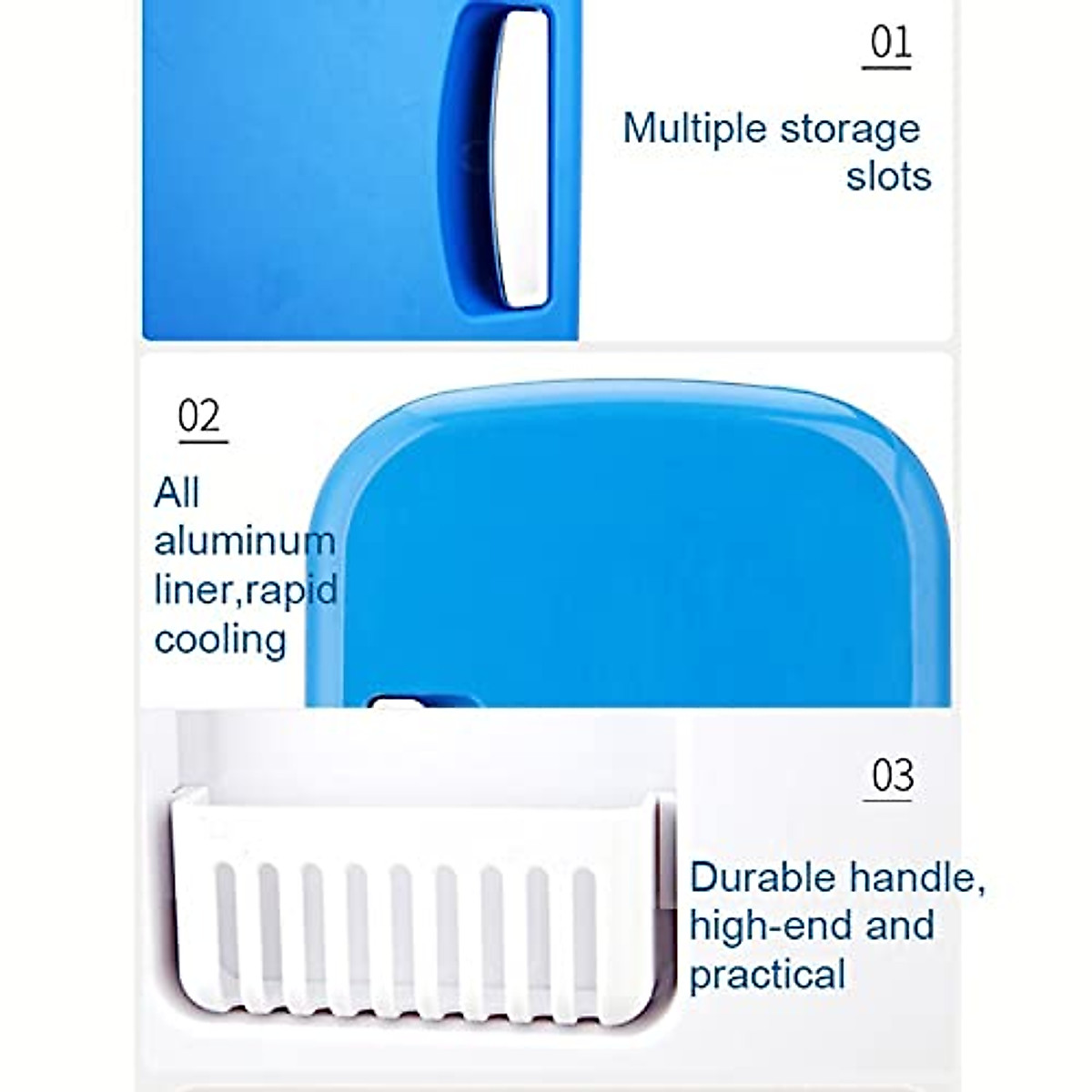 YAARN Small Fridge for Bedroom Portable Car Fridge Cooling Refrigerators Freezer Cooler Travel Warmer for Auto Car Home Office Outdoor Picnic Travel