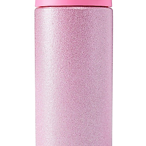 Packed Party 12 oz Stainless Steel Insulated Tumbler With Handle, Straw, Lid (Pink Glitter)