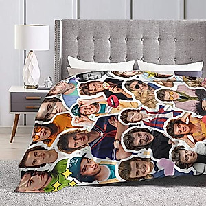 Throw Blankets Joe Keery Steve Harrington Blanket Bedding Blankets Sofa Blankets Flannel Blankets Air Conditioning Blanket Fans Gifts 50"X40"