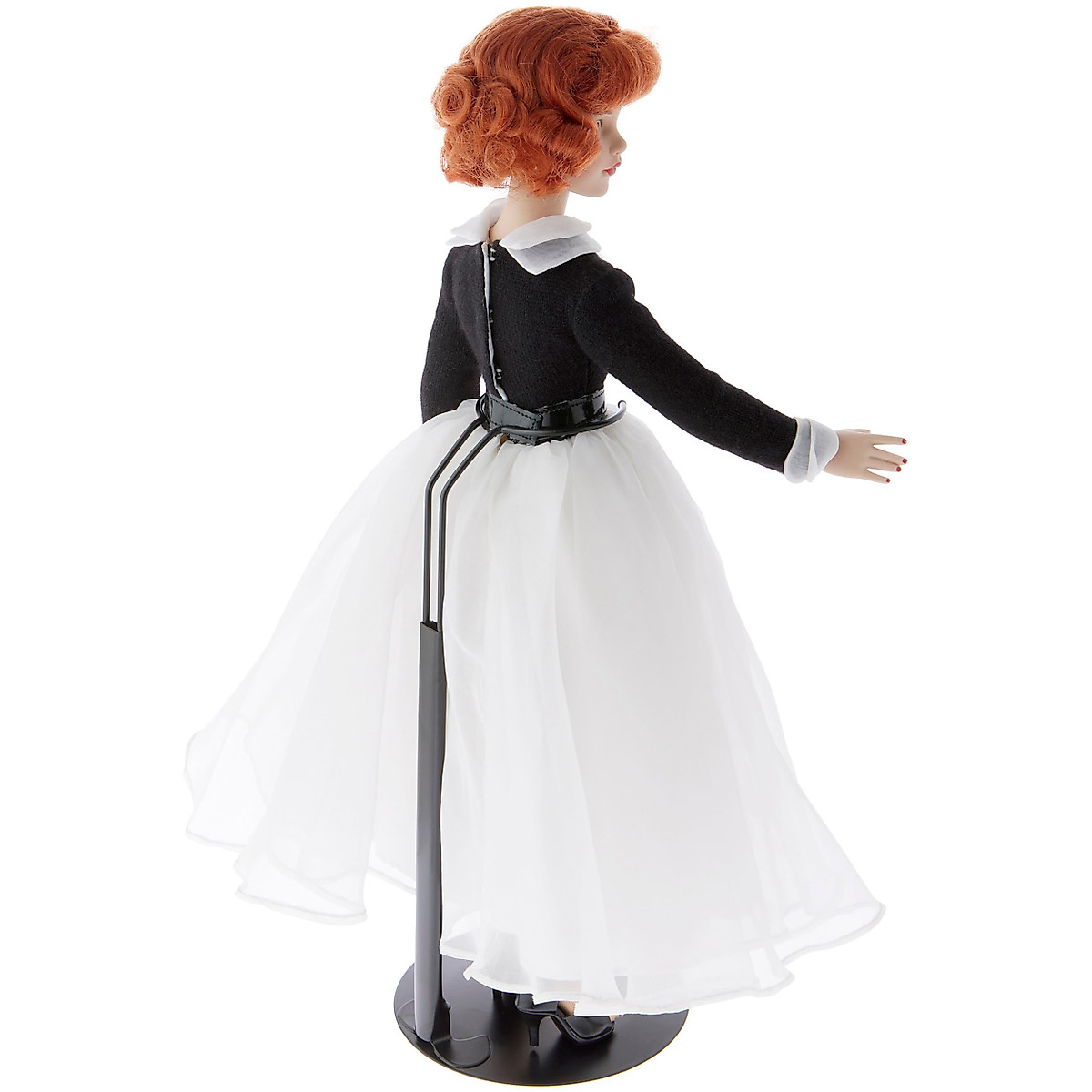 Plymor DSP-10B Black Adjustable Doll Stand, fits 16, 17, 18, 19, 20, 21, 22, 23, and 24 inch Dolls or Action Figures, Waist is 2.5 to 3.5 inches Wide, 7 to 9 inches Around, Pack of 6