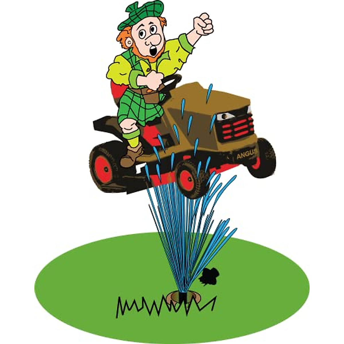 GRASSHOLE - Sprinkler Head Protection (10-Pack) Sprinkler Donut, Lawn Sprinkler Guard, Plastic Donuts for Sprinkler Heads