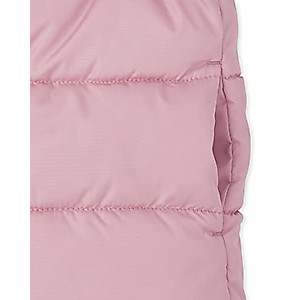 The Children's Place baby girls And Toddler Medium Weight Puffer Jacket, Wind-resistant, Water-resistant Jacket, Rose Quartz, 4T US