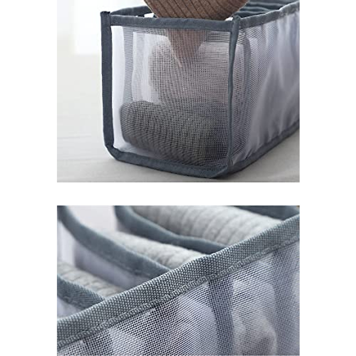 SERN Drawer Closet Foldable Underwear Organizer for Sock/Ties,Bras,Underwear Storage Box