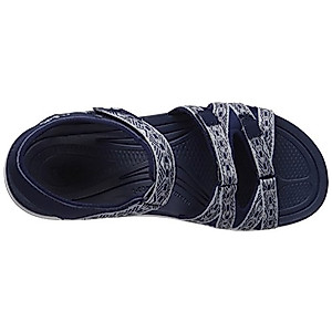 Ryka Women's SAVANNAH Sandal, medieval blue/soft blue, 7.5 M US