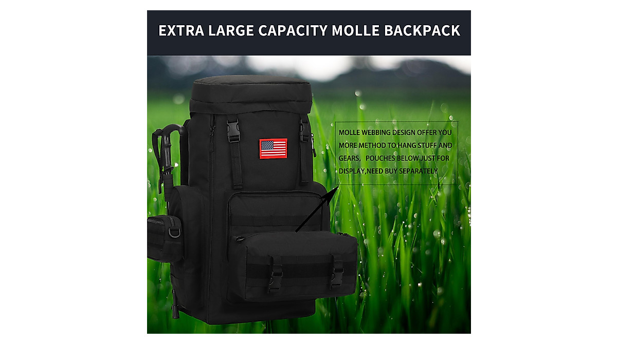 Heavy Duty Hiking Backpack 70-85L Waterproof & Durable | Houart