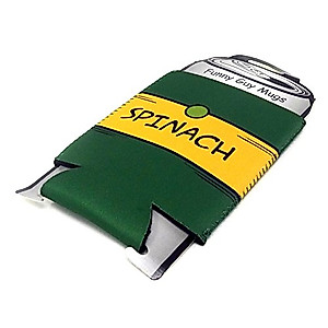 Funny Guy Mugs Spinach Collapsible Neoprene Can Coolie - Drink Cooler