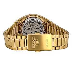 Seiko automatic 21 Jewels Calendar golden Stainless steel watch SNXC38J5, golden, bracelet, golden, bracelet