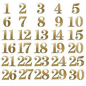 StayMax 1-30 Wedding Party Number Stickers for Table Card Accessories Decorative self-adhensive Number Sticker