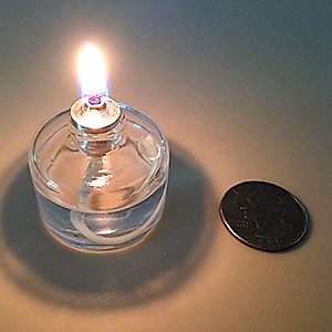 Firefly Refillable, Clear Glass Unscented Tealight Candles - 5 Pack - Bulk - Long Burning Tea Lights - Cotton Wick and Holder Included