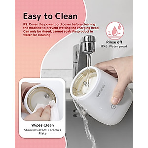 2024 Upgraded Portable Bottle Warmer, 1-Min Fast Heating Bottle Warmer with 5 Adapters and Formula Dispenser, Befano Rechargeable Travel Bottle Warmer for Breastmilk or Formula.
