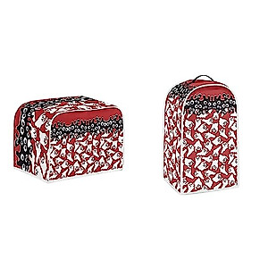 Psesaysky Halloween Ghosts Toaster Covers Dust Covers Fit 2 Slice Toaster Small Appliance Covers to Keep Clean & Safe for Kitchen Anti Fingerprint Blender Cover
