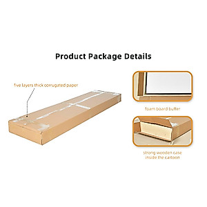 Full Length Full Body Mirror Wall Mirror Standing Mirror with Aluminum Alloy and Rectangle Design for Bedroom Living Room, 65” X 24” Black