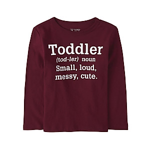 The Children's Place Baby-Boys And Toddler Boys Long Sleeve Graphic T-shirt Cute Toddler 4T